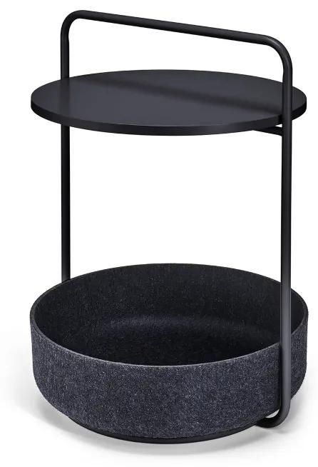Odkládací stolek MiaCara Tavolino černý 62 x 50 cm