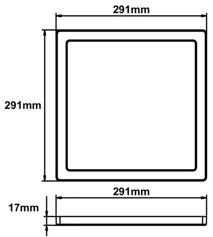 Globo 12380-24B - LED Stropní svítidlo LASSE LED/24W/230V 3000/4000/6500K černá