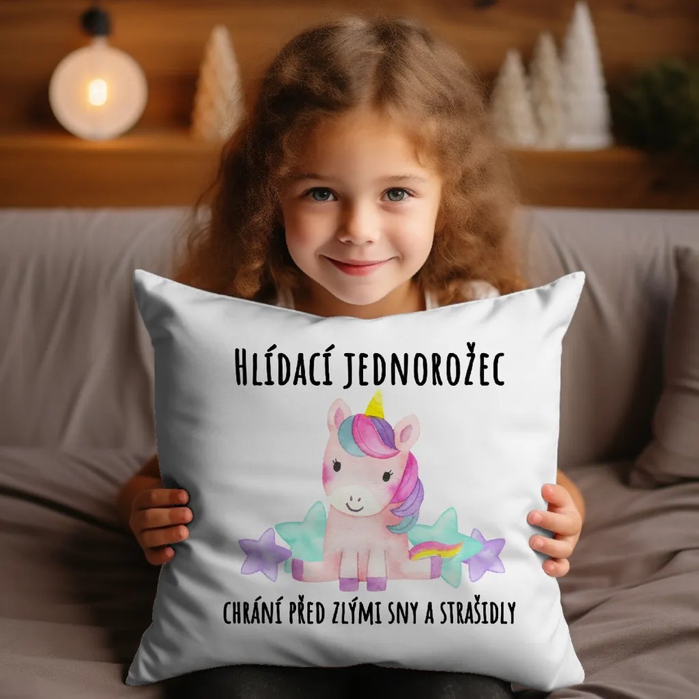 Ahome Ahome CZ Polštář Jednorožec 37 x 37 cm