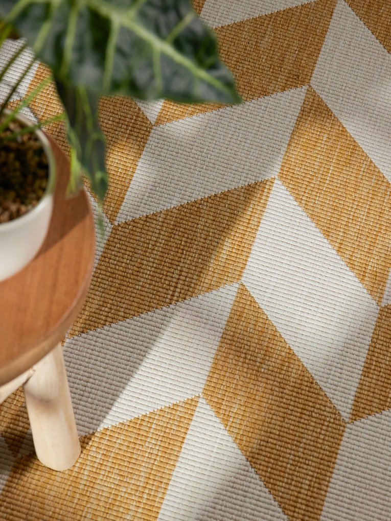 Ted Baker, Kusový koberec Ted Baker Haringey 106380 Yellow White, 200x300, žlutá, chodba / předsíň