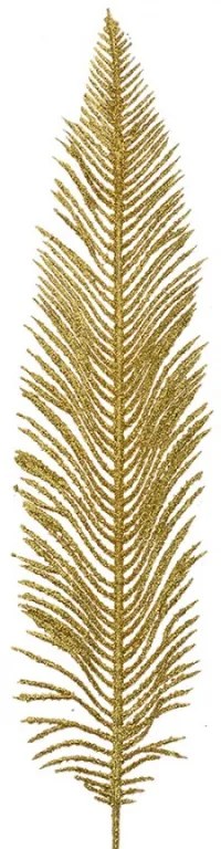 Umělá dekorace zlatá kapradina – 45 cm