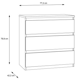 Komoda se zásuvkami MAO dub artisan