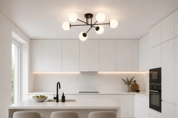 BRILAGI - Přisazený lustr MILO 6xE27/60W/230V černá
