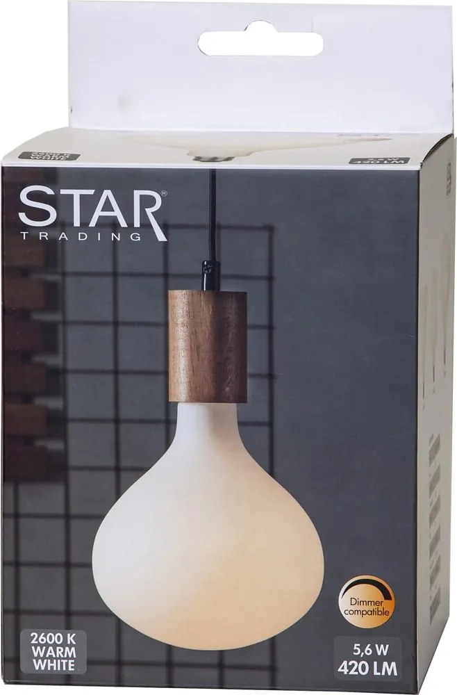 Teplá LED stmívatelná žárovka E27, 6 W – Star Trading