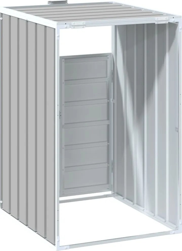 vidaXL Box na 1 popelnici 72 x 81 x 115 cm ocel [4006171] Barva: Zelená