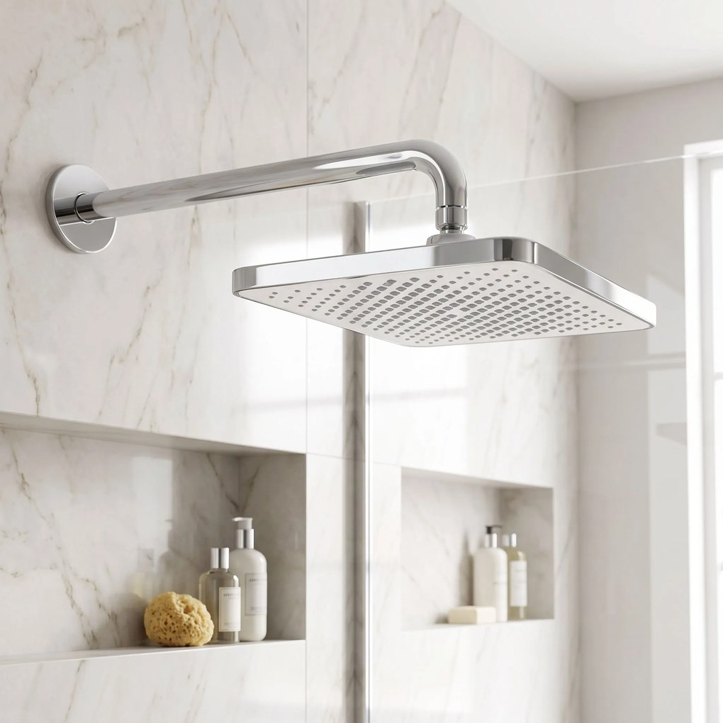 Rea Rea, obdélníková dešťová sprcha 380x210 mm, JS-032, chromová, REA-P0392