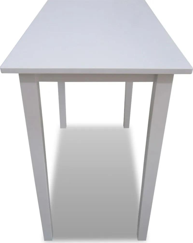 vidaXL dřevěný barový stůl [241701] Barva: Bílá