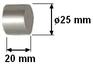 GARNÝŽE-HEBR Garnýž Pullo satina jednoduchá 100 cm