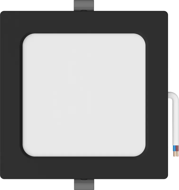 Mexen LDRR, LED stropní svítidlo pro zapuštění 14 x 14 cm, 9W, neutrální - 4000K, 720 lm, černá - L211-014-0940-70