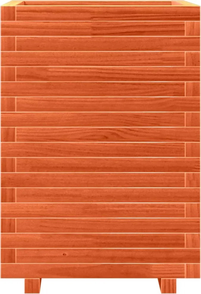 Zahradní truhlík voskově hnědý 50 x 50 x 72 cm masivní borovice 3282611