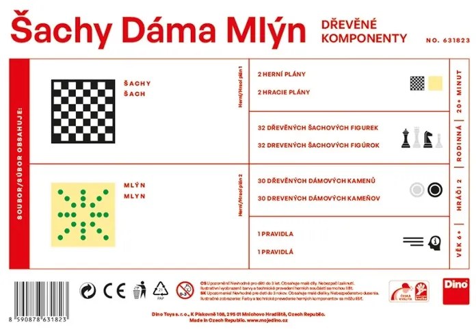 Dino Šachy, Dáma, Mlýn