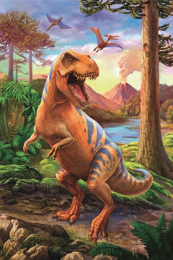 Trefl Minipuzzle dinosauři 4 druhy, 54 dílků