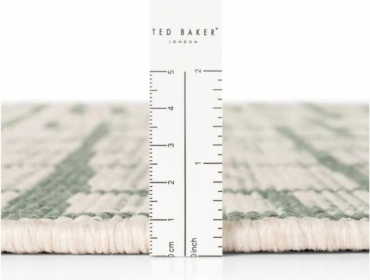 Zelený/krémový kulatý vnitřní a venkovní koberec ø 200 cm Haringey Crouch – Ted Baker