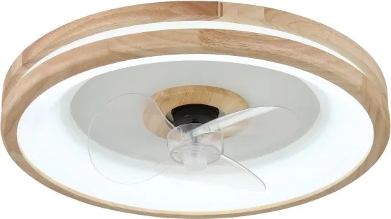 Globo 03650 - LED Stropní svítidlo s ventilátorem GATIAN LED/30W/230V hnědá + DO