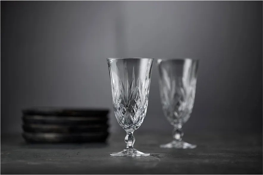 Křišťálové skleničky v sadě 4 ks na pivo 400 ml Melodia – Lyngby Glas