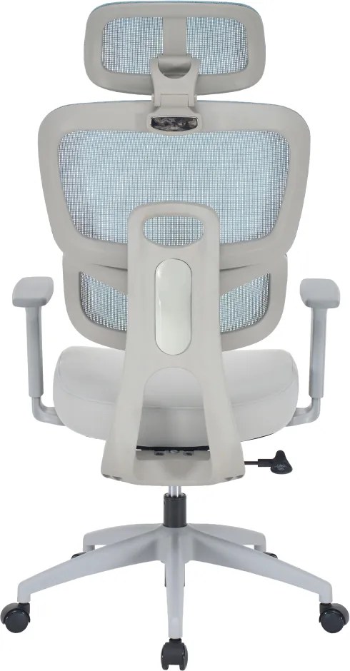 Ergonomická kancelářská židle NEONIT - neomint síťovina / šedá látka / nosnost 150 kg