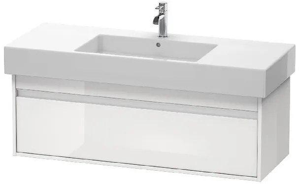 Duravit Ketho - Umyvadlová skříňka 41x120x46 cm, 1 zásuvka, lesklá bílá KT669202222