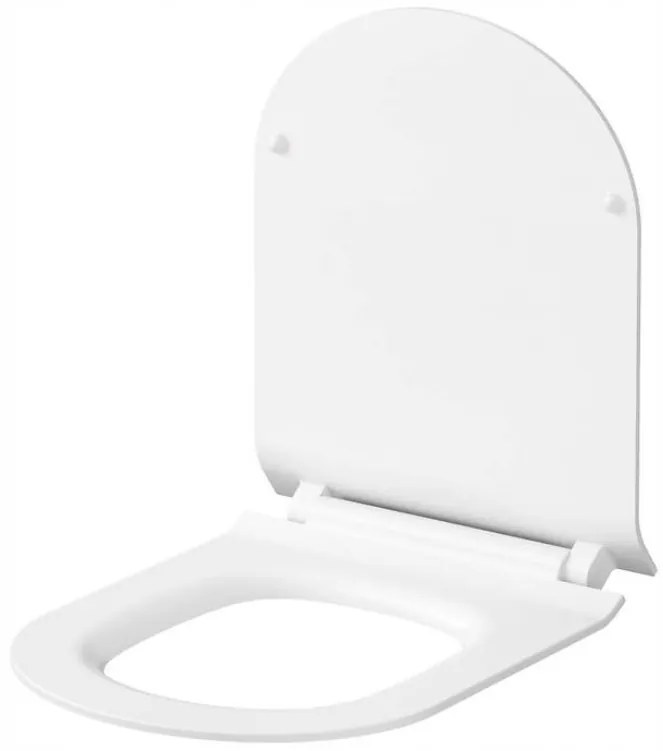 Cersanit City Oval CleanOn, závěsná wc mísa + toaletní sedátko s pomalým zavíráním z duroplastu, K701-104
