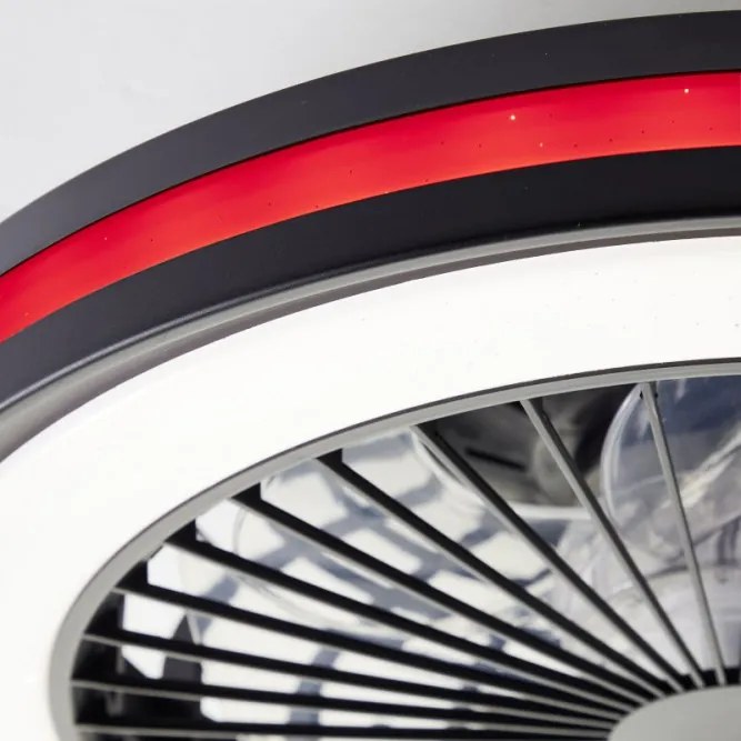 Brilliant G99280/06 Stmívatelné LED svítidlo PALMERO & reverzní VENTILÁTOR + funkce LED