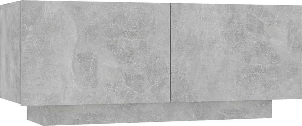 Noční stolek betonově šedý 100 x 35 x 40 cm kompozitní dřevo 3082769