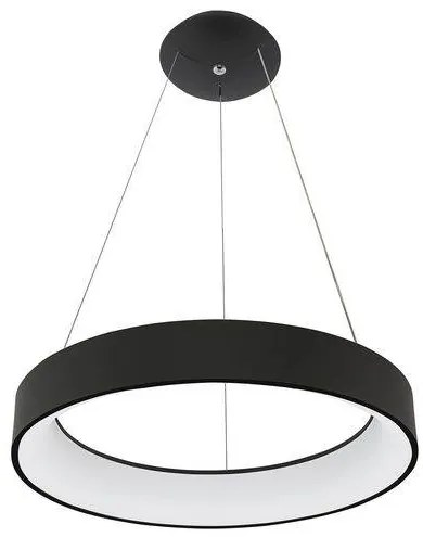 Závěsné LED osvětlení CHIARA, 42W, teplá bílá, 60cm, černé Italux Chiara 3945-842RP-BK-3