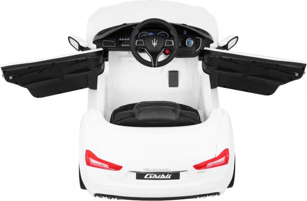 Ramiz Elektrické autíčko Maserati Ghibli na akumulátor bílé + dálkové ovládání
