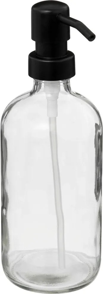 Arte Regal Dávkovač na mýdlo/šampón/kondicionér dávkovač - 0,5l - čiré sklo