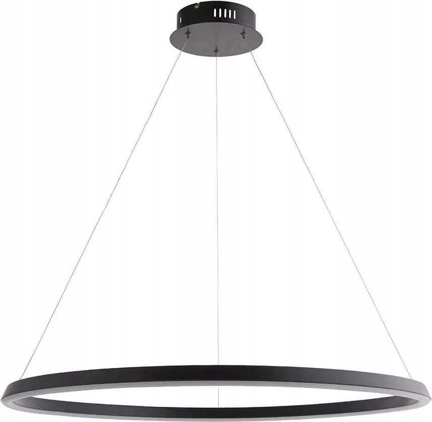 Závěsná lampa ring Staten 80628 Led 43,5W 3000K nad ostrovem, černá