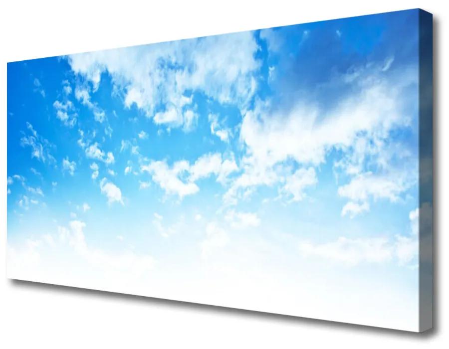 Obraz na plátně Nebe Mraky Krajina 120x60 cm