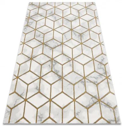 Dywany Luszczow Kusový koberec EMERALD EXCLUSIVE 1014 krychle krém / zlato Rozměr koberce: 160 x 220 cm