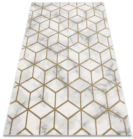 Dywany Luszczow Kusový koberec EMERALD EXCLUSIVE 1014 krychle krém / zlato Rozměr koberce: 180 x 270 cm