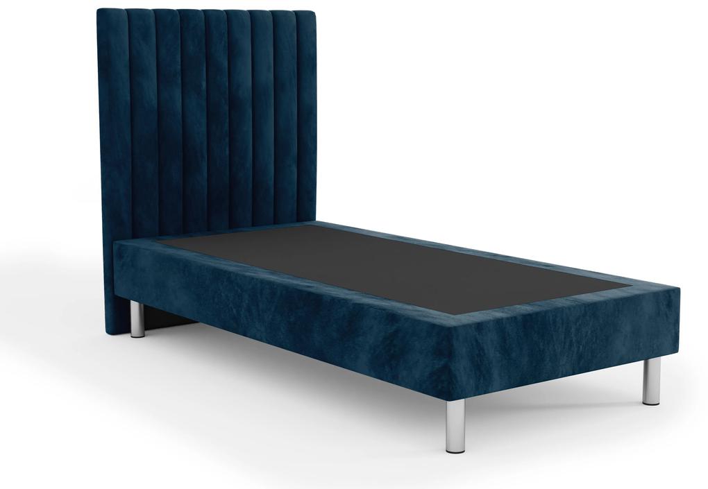 Čalouněná postel 90x200 cm Amby (modrá). 1036166