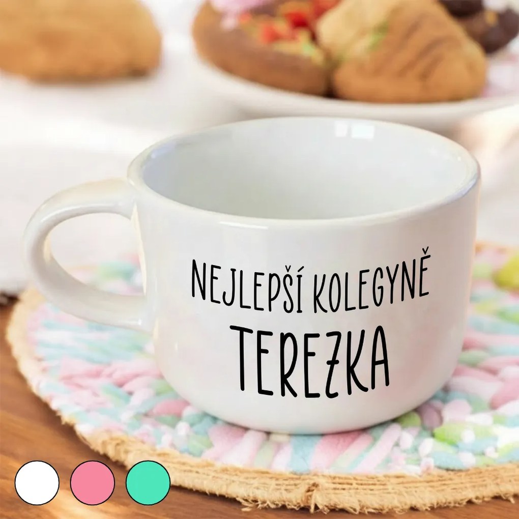 Ahome CZ Hrnek makronka s vlastním textem Vyberte barvu: Bílá