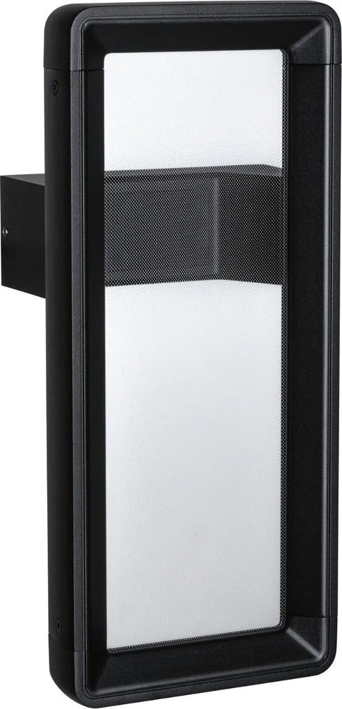 P 93109 LED venkovní nástěnné svítidlo Reana pohybové čidlo HF senzor IP44 176x107mm 3000K 2x3W 230V antracit kov - PAULMANN