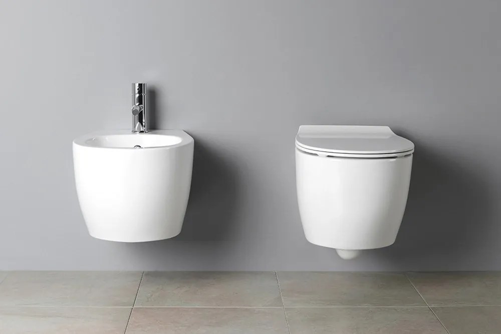 Isvea SENTIMENTI bidet závěsný, 36x51cm, bílá 10AR41010SV