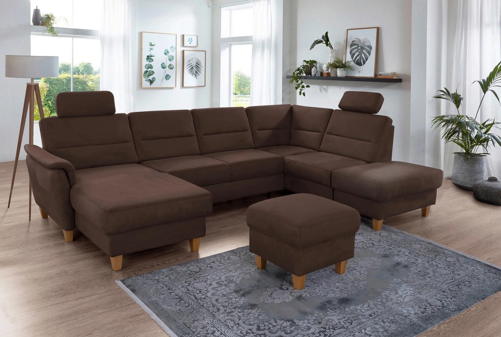 XXXLutz SEDACÍ SOUPRAVA, textil, tmavě hnědá Sit & More - Sedací soupravy - 00014401971X