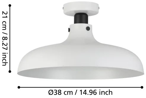 Eglo 43842 - Stropní svítidlo MATLOCK 1xE27/40W/230V