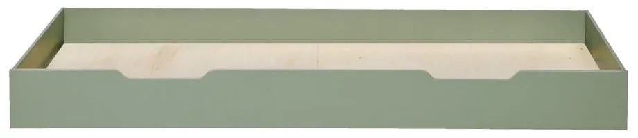 Zelená spodní zásuvka pro postel WOOOD Nikki, 200 x 90 cm
