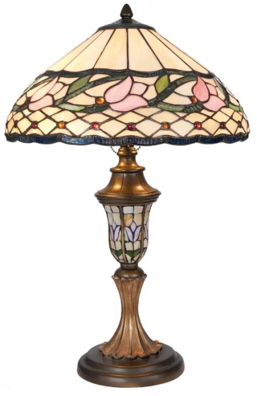 Stolní lampa Tiffany Lovely Tulip – 40x60 cm