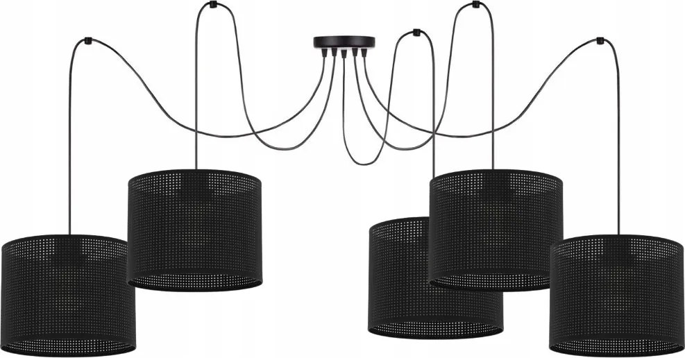 Stropní Svítidlo Ažurová Dírka Spider Pavouk 5 Bodů