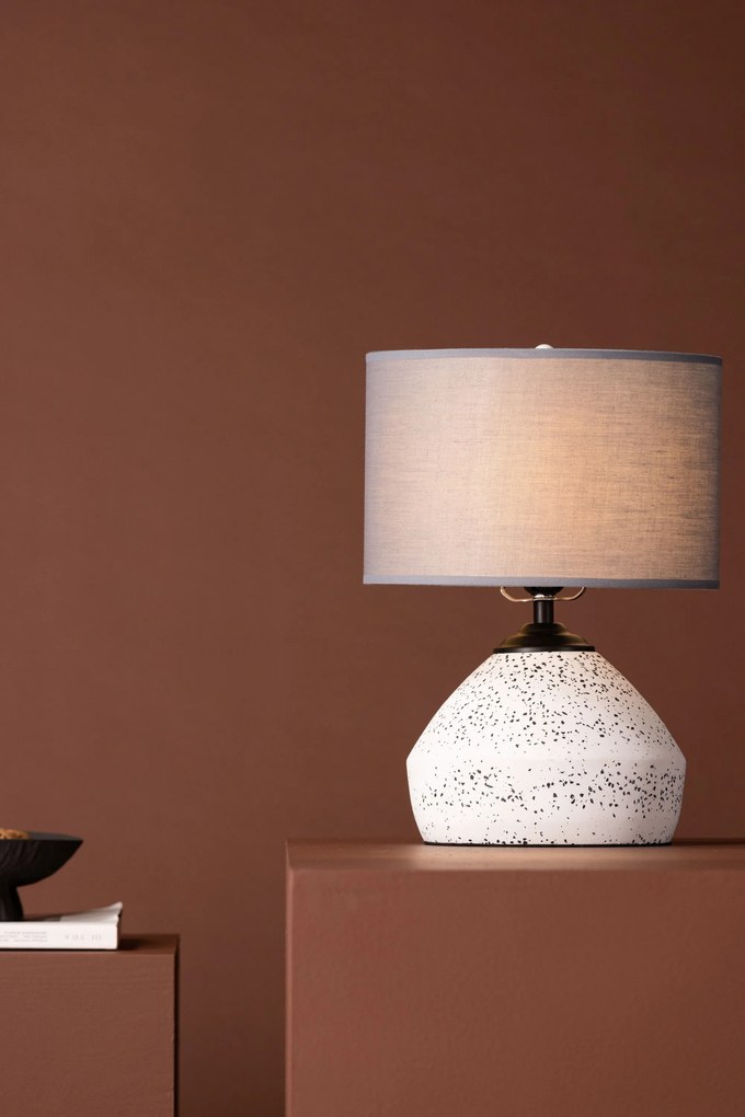 Stolní lampa Sisteron, bílá
