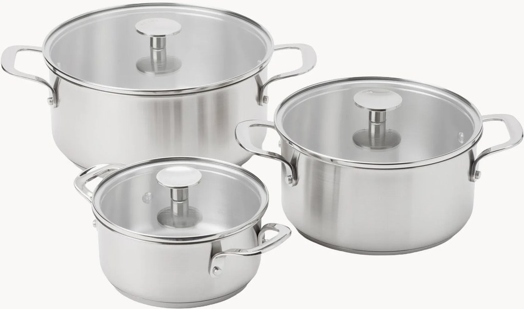 Sada hrnců s nepřilnavým povrchem KitchenAid, 6 dílů