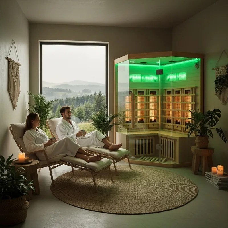 BPS-koupelny Infrasauna Relax HYD-3277 120x120, 2-3 osoby