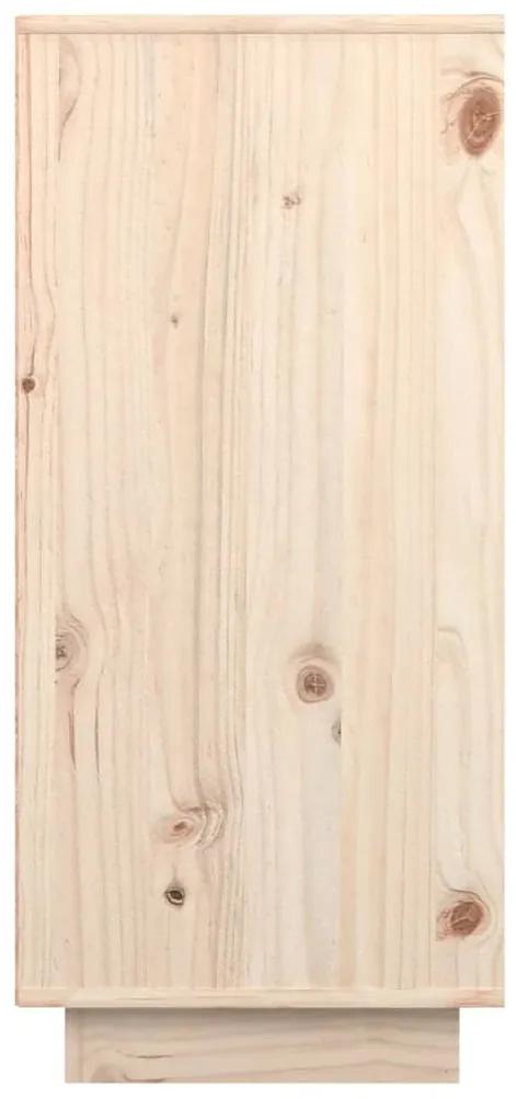 Příborník 60 x 34 x 75 cm masivní borové dřevo - Default Title