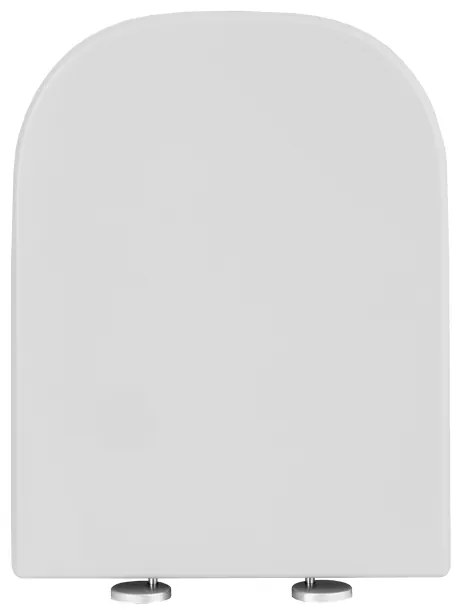 Gamma Lumino, toaletní WC sedátko 445x345mm z polypropylenu s pomalým zavíráním, bílá, GAM-LUMINO