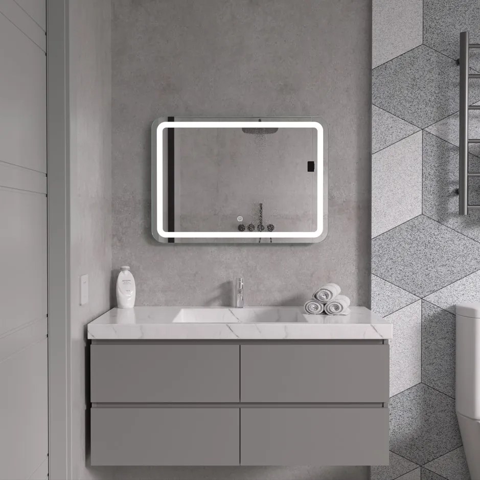 Erga Isabella, LED zrcadlo 70x50cm, 1840 lm, 6500K, přední/zadní osvětlení, ERG-V01-129-7050-00