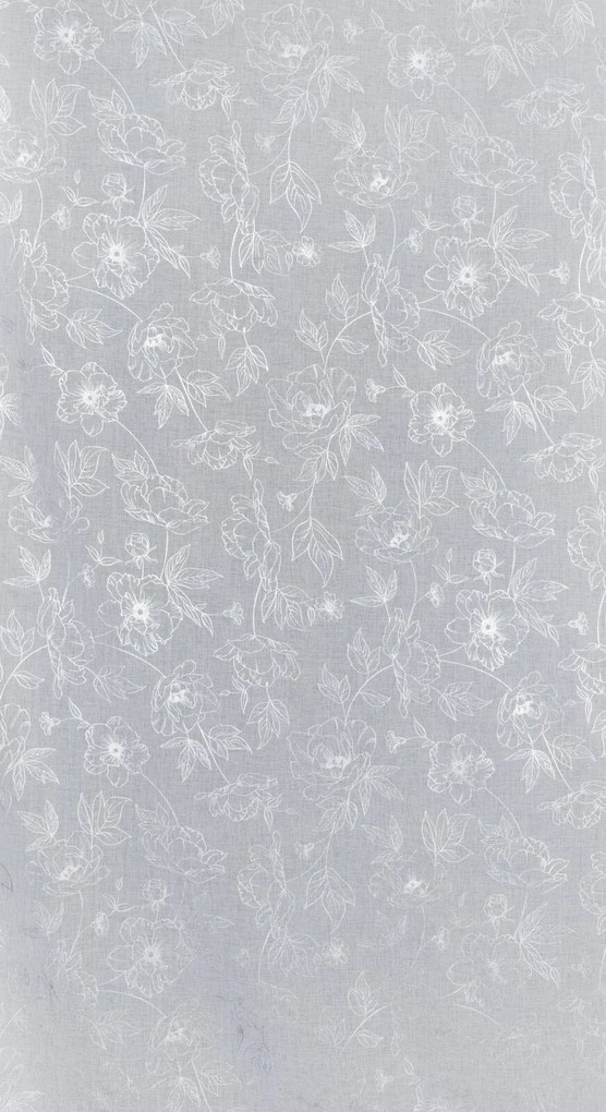 ZÁCLONA NA KROUŽCÍCH BELLE 140X250 CM VZOROVANÁ