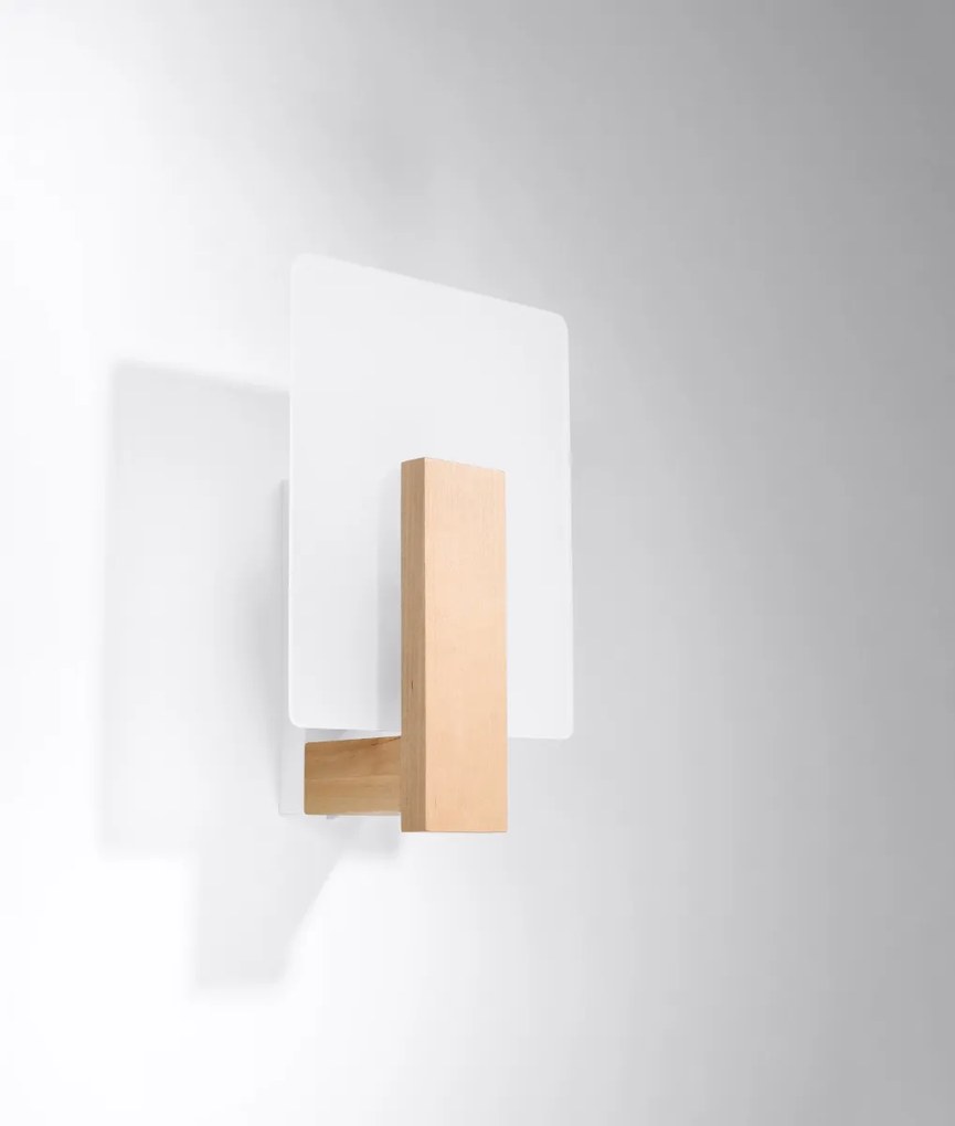 Sollux Lighting Nástěnné svítidlo LAPPO přírodní dřevo
