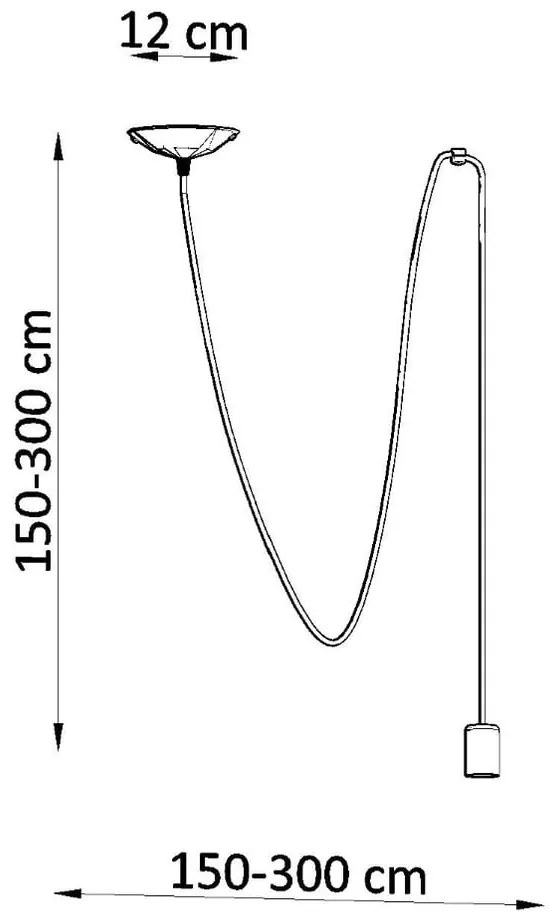 Černé závěsné svítidlo Spider – Sollux