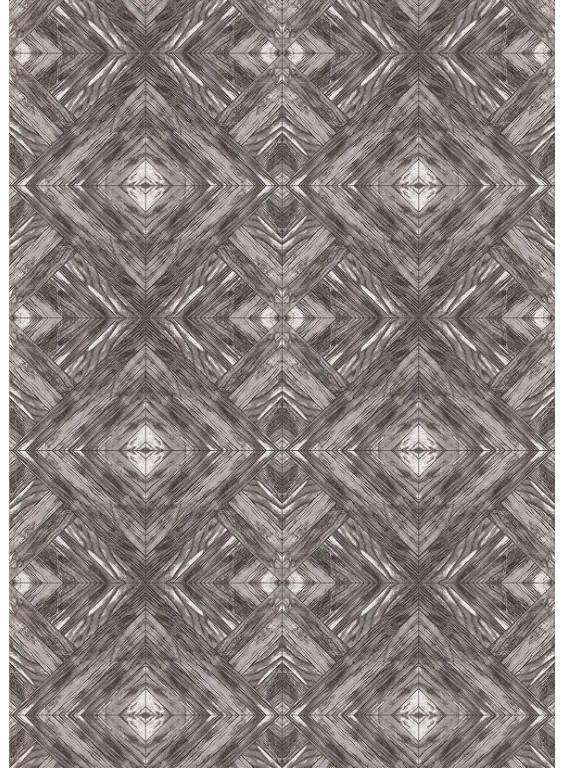 Marburg Designová velkoplošná tapeta imitace DŘEVĚNÉ PODLAHY šedá